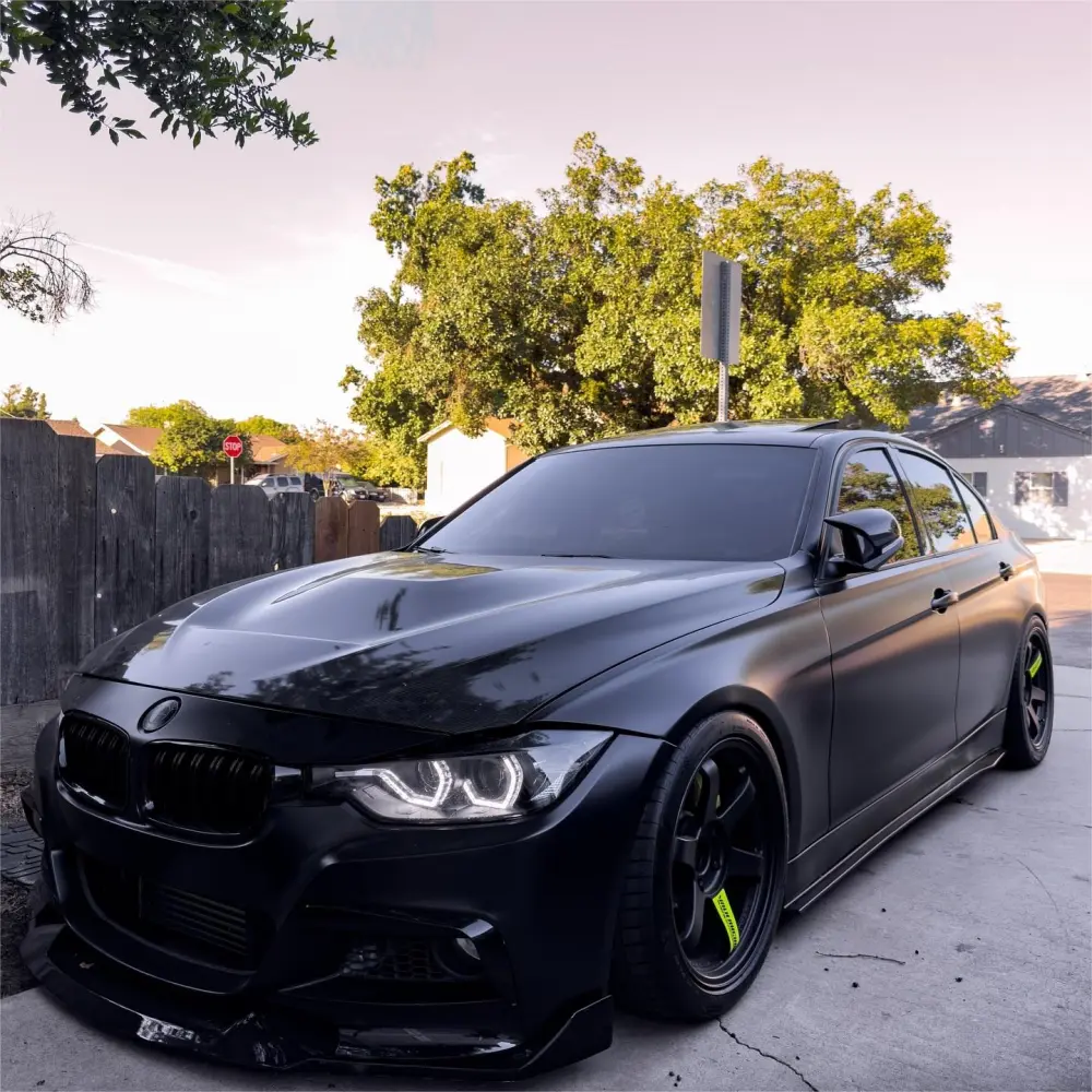 Satin Black Car Wrap | Ceramic Black Vinyl Wraps-ALUKOVINYL