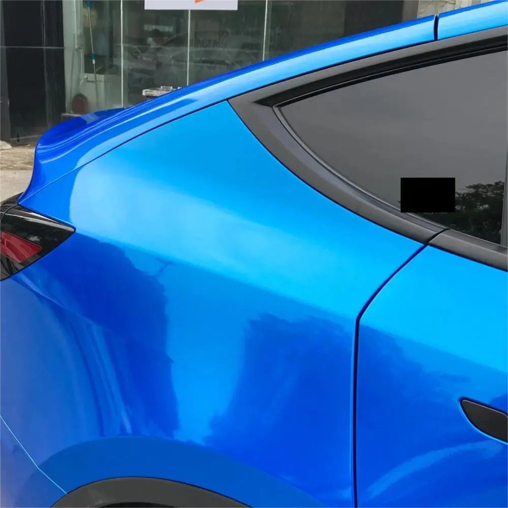 Gloss Jazz Blue Vinyl Wrap | Metallic Jazz Blue Car Wraps - ALUKOVINYL