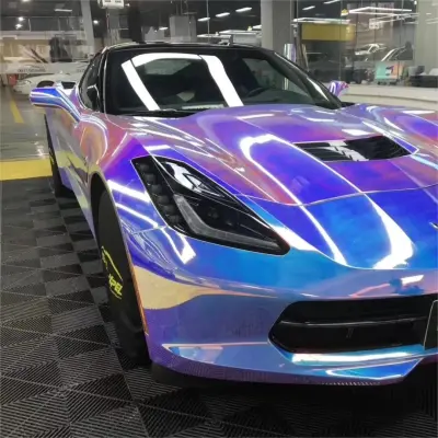 Best Chrome Vinyl Wrap | Holographic Chrome Car Wraps Colors - ALUKOVINYL