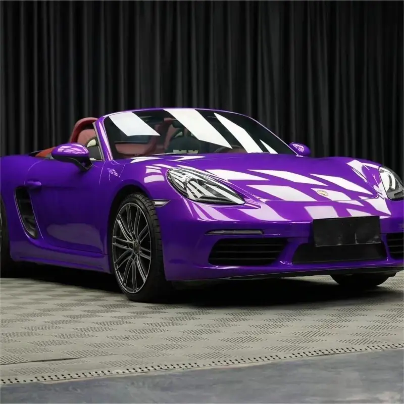 Best Gloss Explosion Purple Car Wrap | Aurora Purple Wrap Vinyl