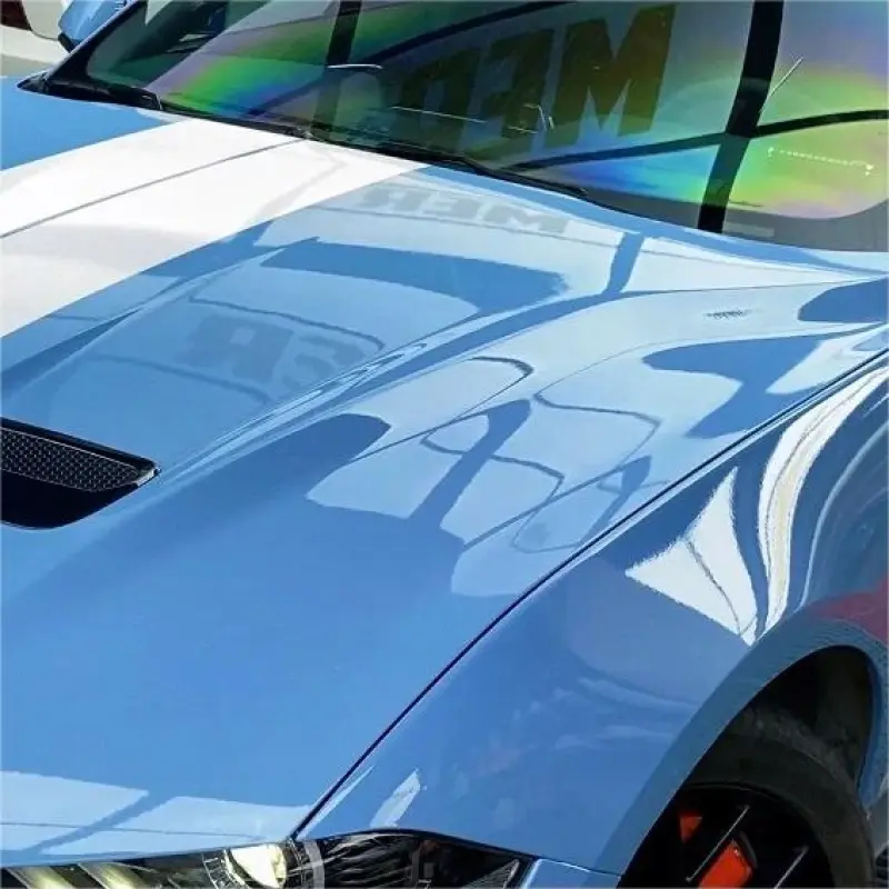 Best Gloss Hazy Blue Vinyl Wrap | Hazy Blue Car Wraps - ALUKOVINYL