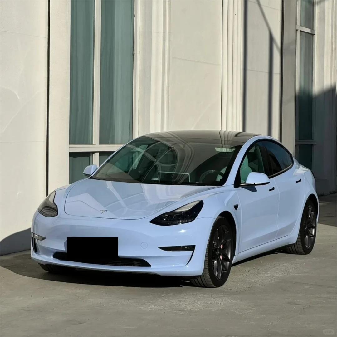 Best Gloss Macaron Blue Car Wrap | HMacaron Blue Vinyl Wraps - ALUKOVINYL