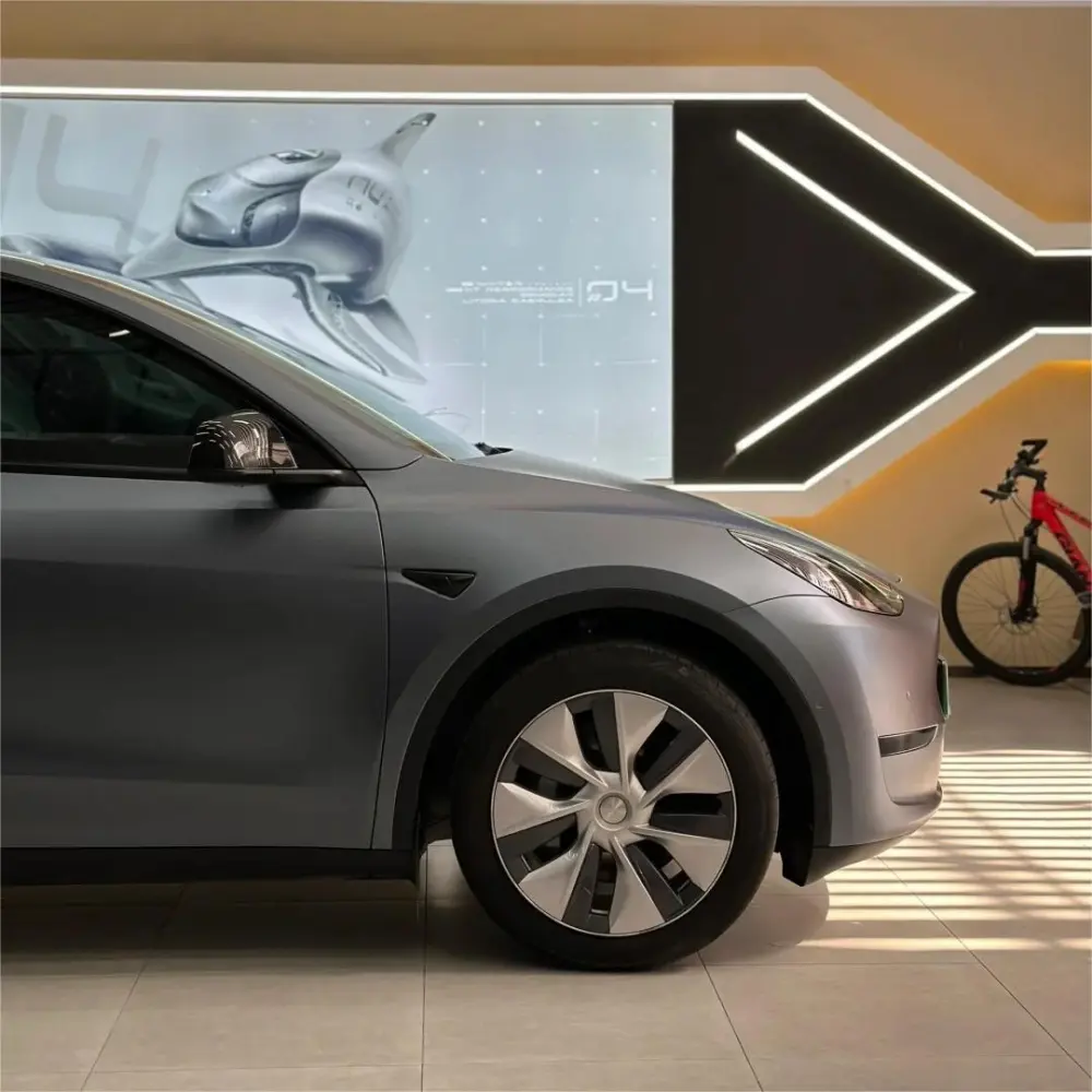 Matte Racing Blue Car Wrap | Metallic Racing Blue Vinyl Wraps - ALUKOVINYL