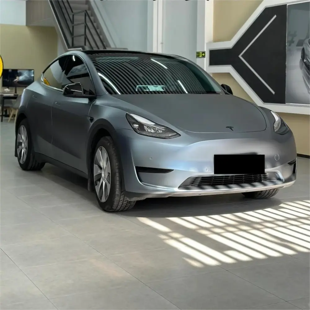 Matte Racing Blue Car Wrap | Metallic Racing Blue Vinyl Wraps - ALUKOVINYL