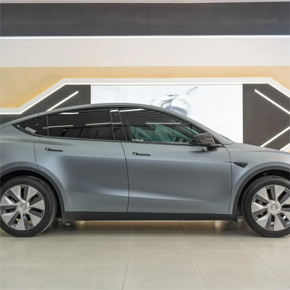 Matte Racing Blue Car Wrap | Metallic Racing Blue Vinyl Wraps - ALUKOVINYL