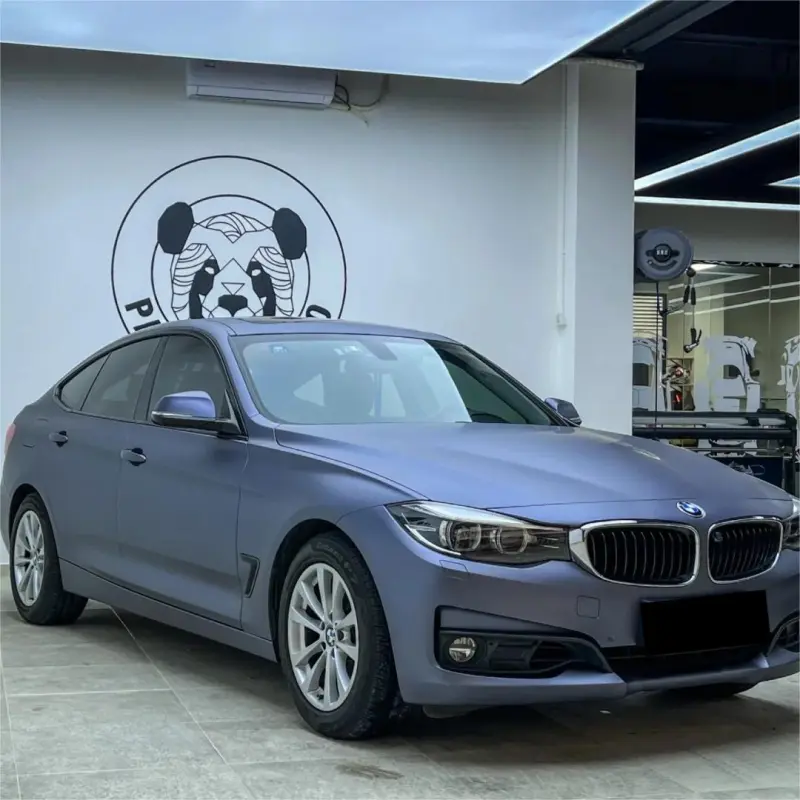 Matte Racing Blue Car Wrap | Metallic Racing Blue Vinyl Wraps - ALUKOVINYL