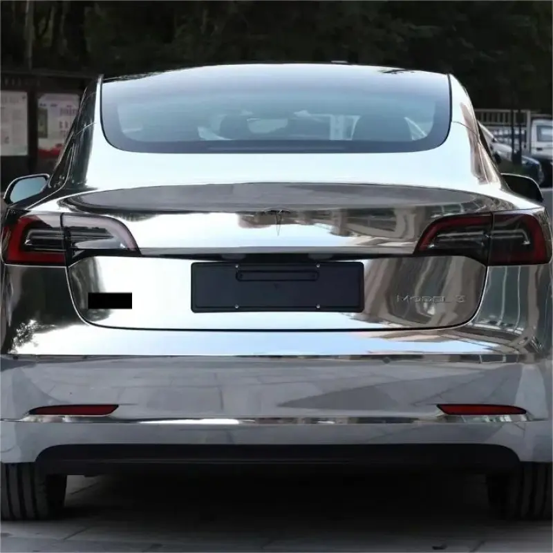 Best Gloss Chrome Silver Car Wrap | Holographic Silver Wraps