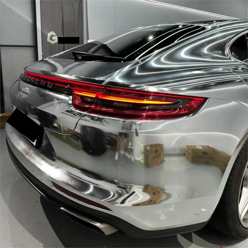 Best Gloss Chrome Silver Car Wrap | Holographic Silver Wraps