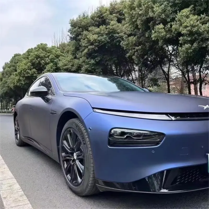 Best Matte Satin Dark Blue Car Wrap | Cool Metallic Satin Dark Blue Car ...