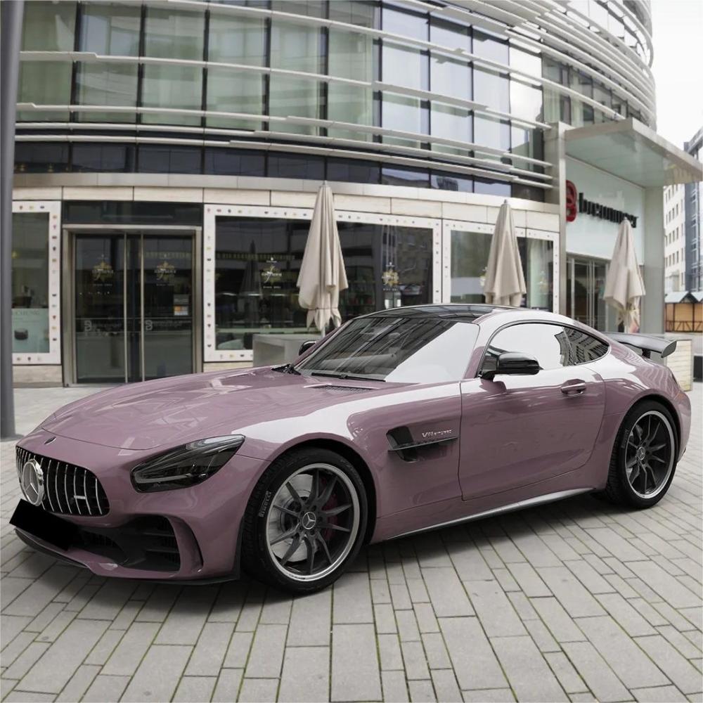 Gloss Rose Latte Pink Car Wrap | Rose Latte Pink Car Vinyl