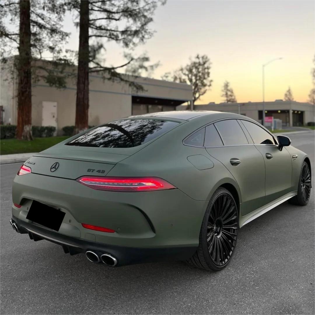 Best Khaki Dark Green Car Wrap | Matte Khaki Dark Green Wrap