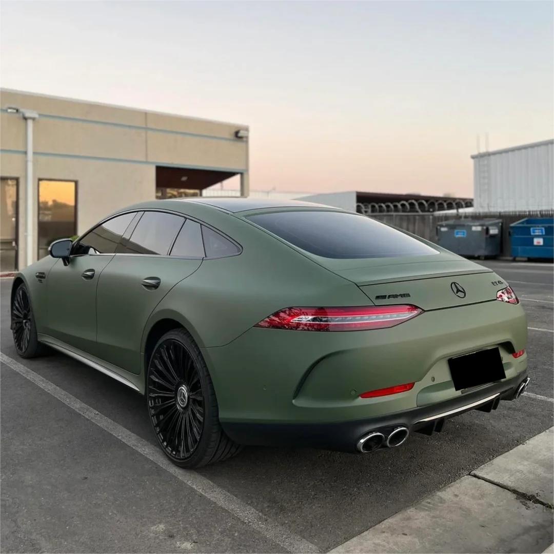 Best Khaki Dark Green Car Wrap | Matte Khaki Dark Green Wrap