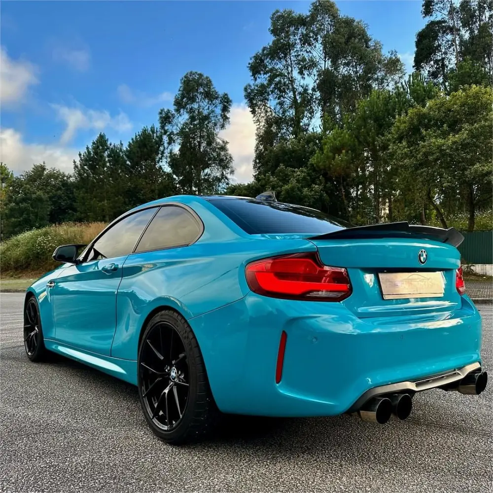 Gloss Miami Blue Vinyl Wrap | Miami Blue Car Wraps - ALUKOVINYL