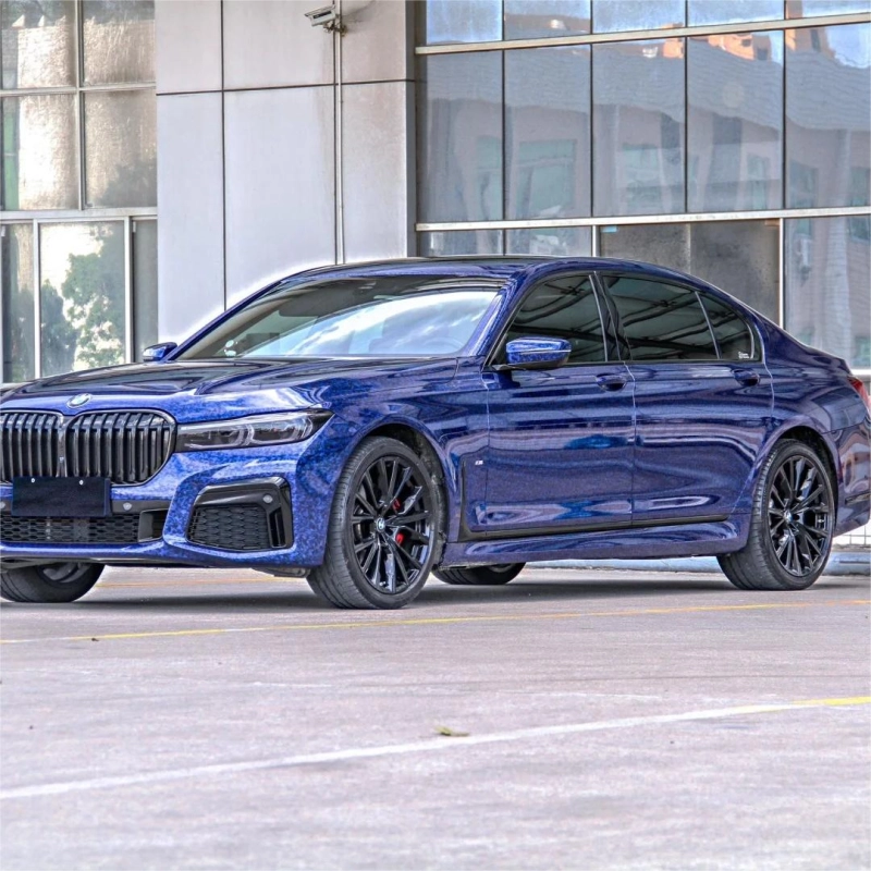 Gloss Blue Forged Carbon Fiber Car Wrap | Blue Forged Wraps