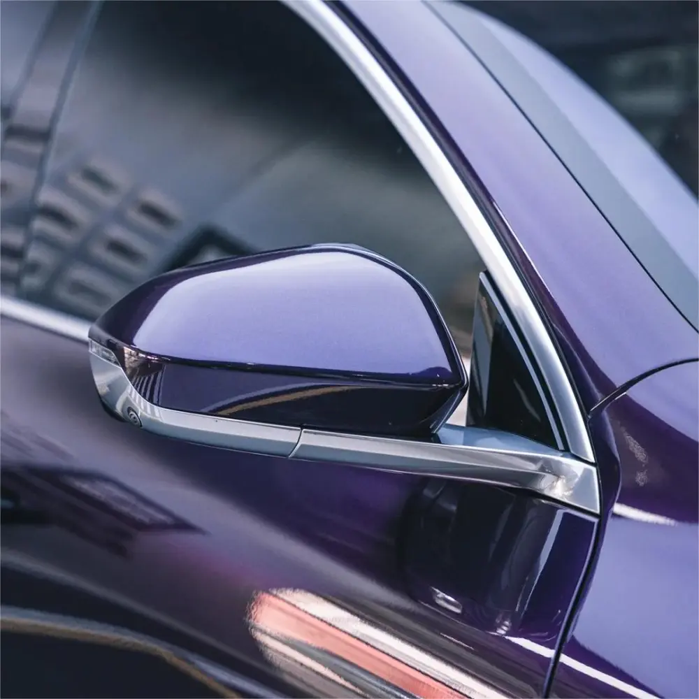 Gloss Dark Purple Vinyl Wrap | Metallic Dark Purple Car Wraps - ALUKOVINYL