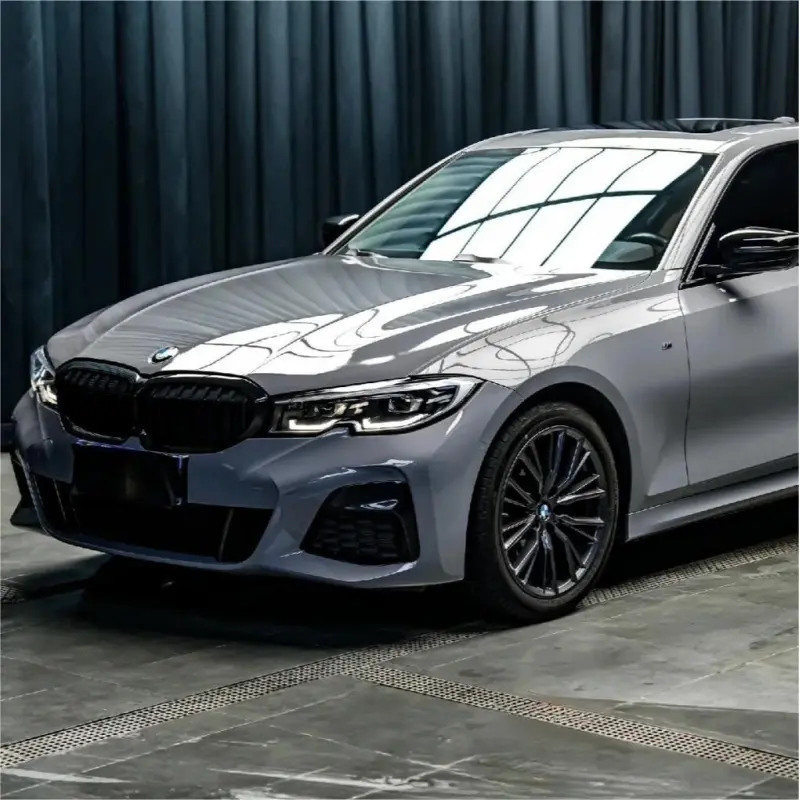 Best Gloss Nardo Grey Vinyl Wrap | Nardo Grey Car Wraps - ALUKOVINYL