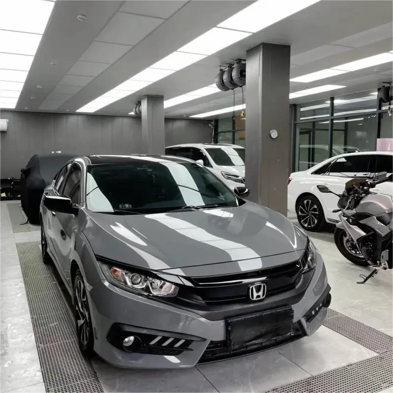 Best Gloss Nardo Grey Vinyl Wrap | Nardo Grey Car Wraps - ALUKOVINYL