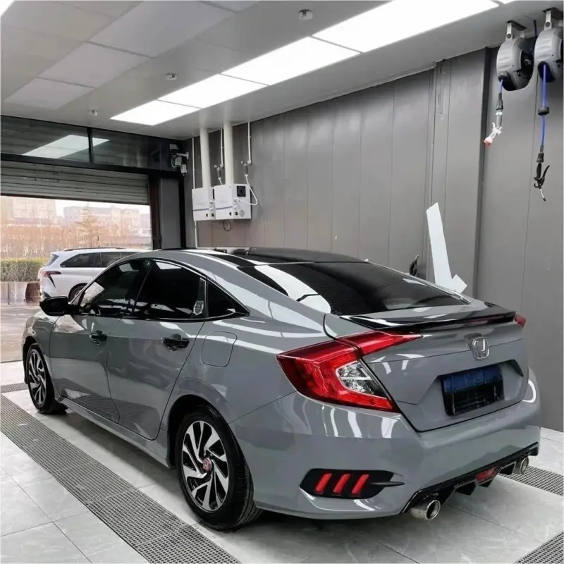 Best Gloss Nardo Grey Vinyl Wrap | Nardo Grey Car Wraps - ALUKOVINYL