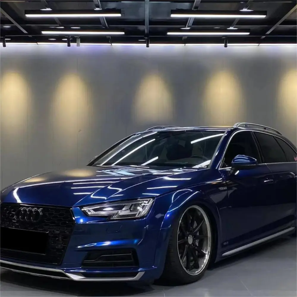 Gloss Indigo Blue Car Wrap | Metallic Indigo Blue Vinyl Wraps - ALUKOVINYL