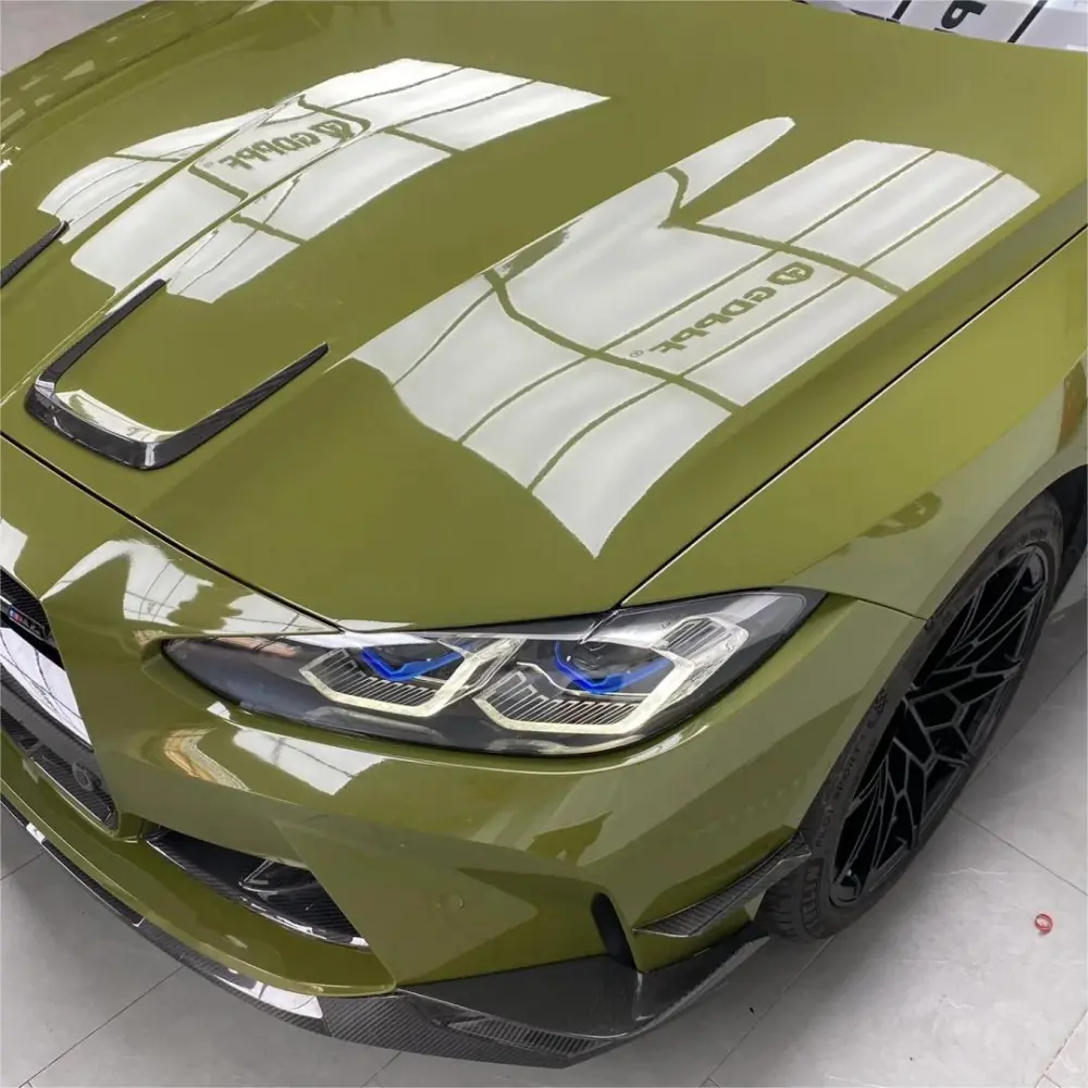 Gloss Fir Green Car Wrap | Crystal Fir Green Vinyl Wraps