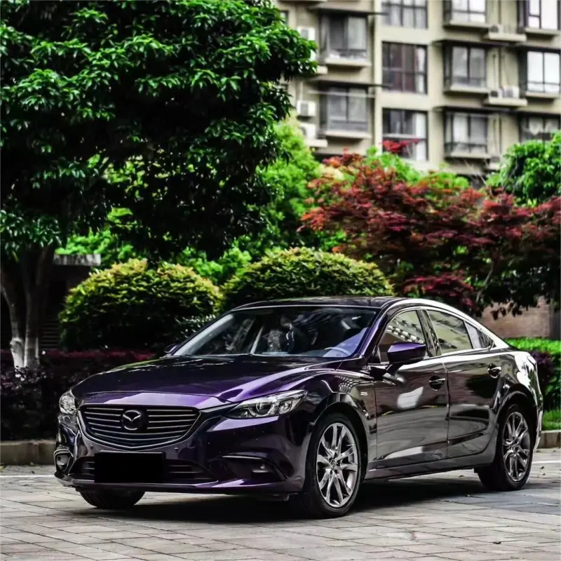 Gloss Dark Purple Vinyl Wrap | Metallic Dark Purple Car Wraps - ALUKOVINYL