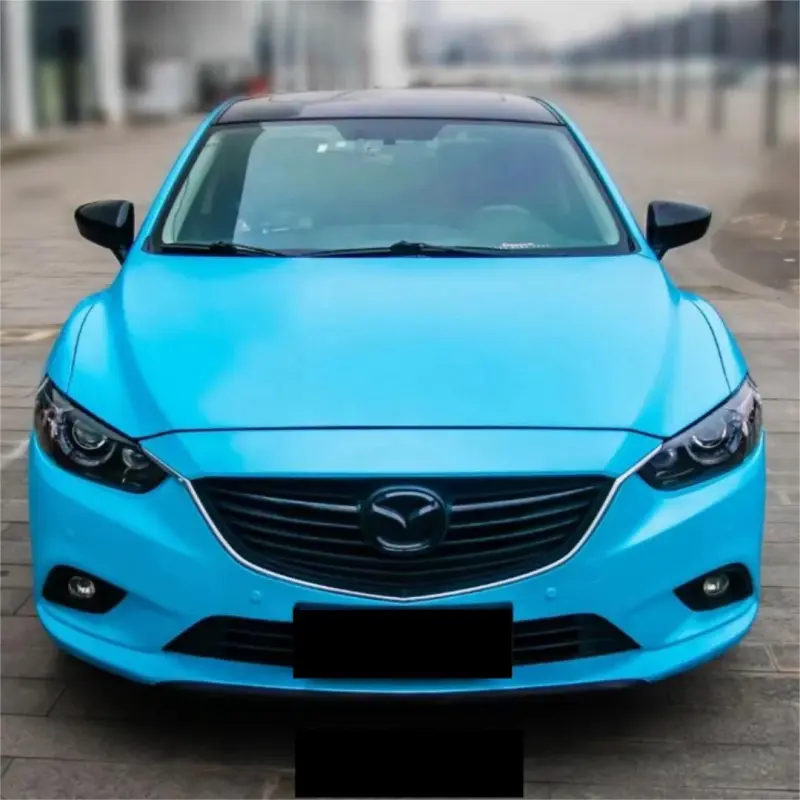 Best Matte Metallic Sky Blue Vinyl Wrap | Metallic Sky Blue Car Wraps