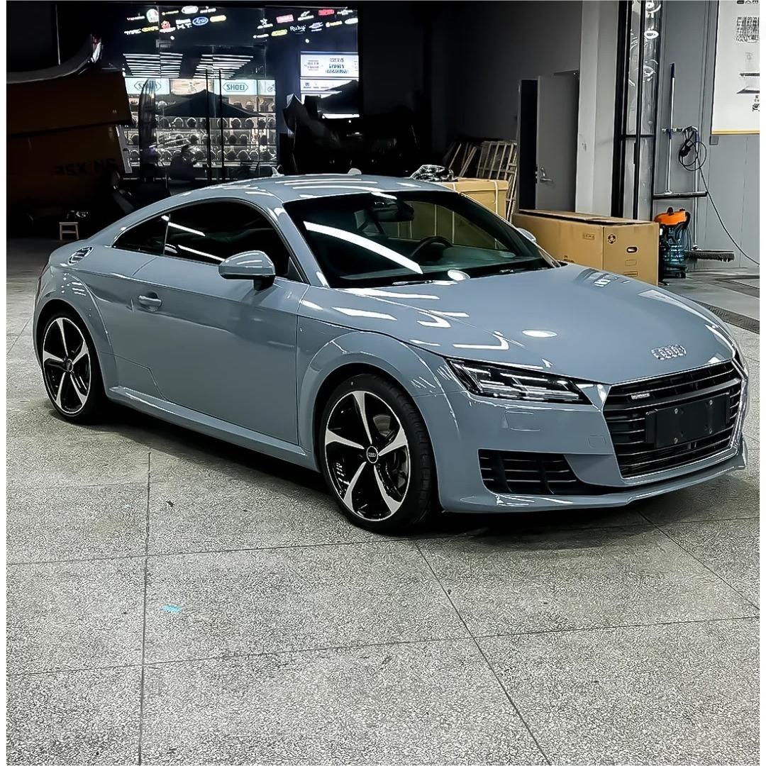 Gloss Light Slate Grey Car Wrap | Light Slate Grey Vinyl Wraps - ALUKOVINYL