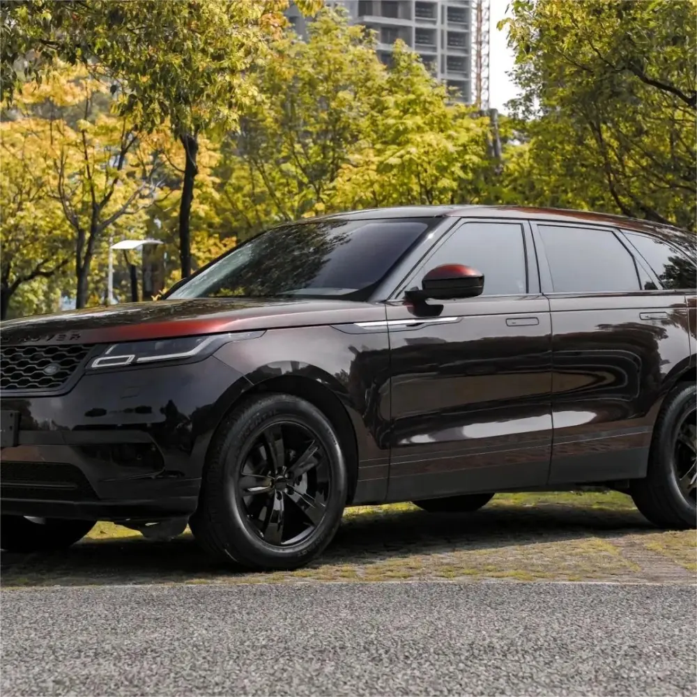 Gloss Chameleon Black Red Car Wrap | Chameleon Black Wraps