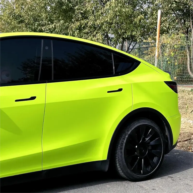 Best Matte Fluorescent Yellow Car Wrap | Fluorescent Yellow Vinyl Wraps