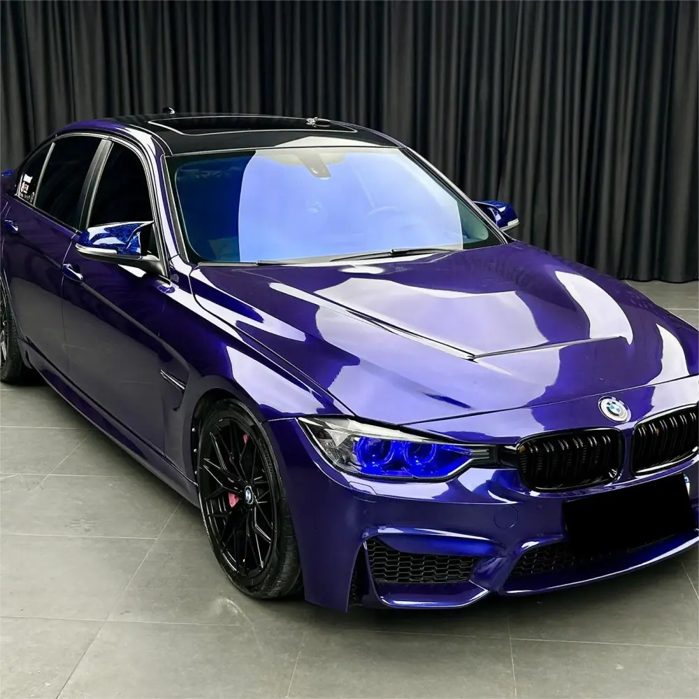 Gloss Royal Blue Vinyl wrap | Metallic Royal Blue Car Wraps - ALUKOVINYL