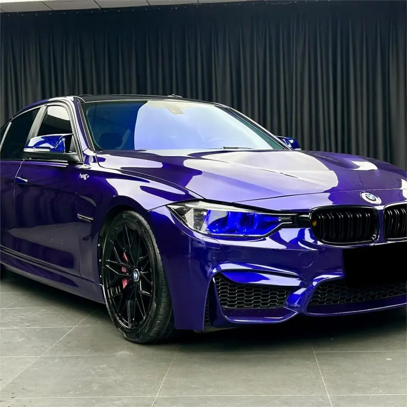 Gloss Royal Blue Vinyl wrap | Metallic Royal Blue Car Wraps - ALUKOVINYL