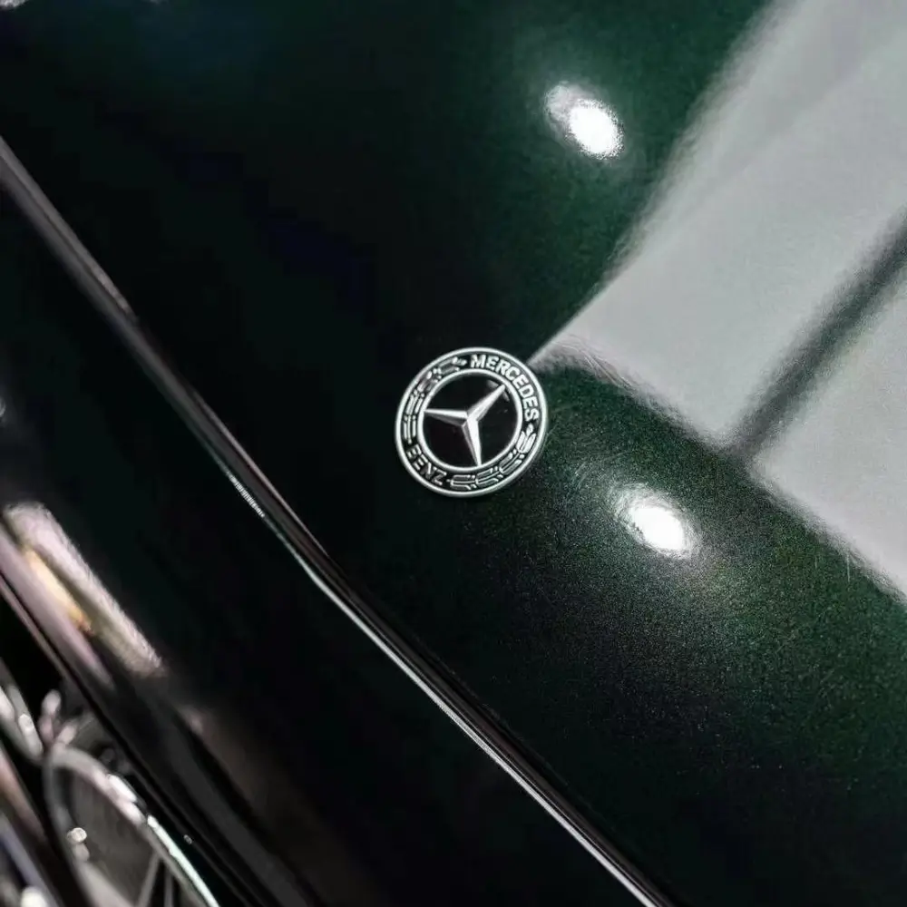 TPU Gloss Diamond Green Car Wrap | Metallic Green Vinyl Wrap