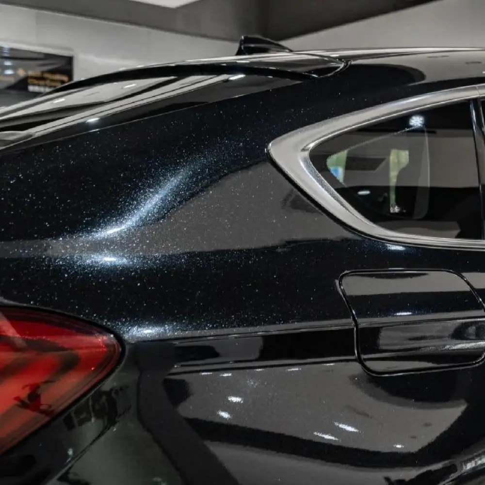 TPU Gloss Black Glitter Vinyl Wrap | Sparkle Black Car Wraps