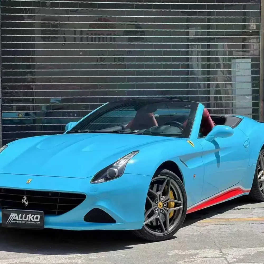 Cool Gloss Sky Blue Vinyl Wrap | Gloss Light Blue Car Wrap