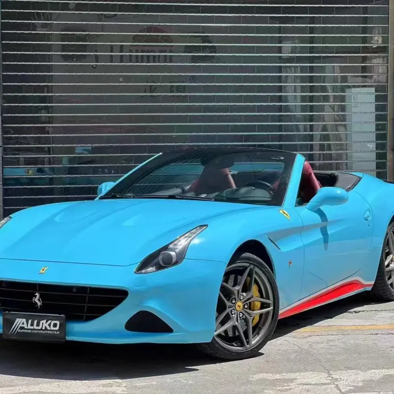 Cool Gloss Sky Blue Vinyl Wrap | Gloss Light Blue Car Wrap