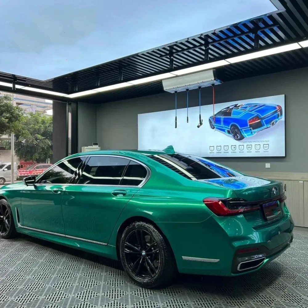 Gloss Emerald Green Car Wrap | Metallic Emerald Green Wraps