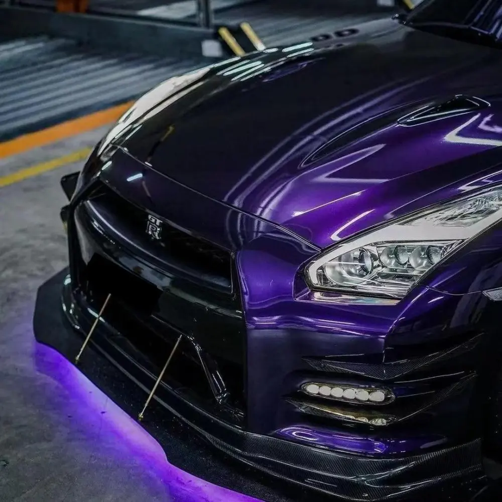 Best Gloss Midnight Purple Car Wrap | Gloss Metallic Midnight Purple ...