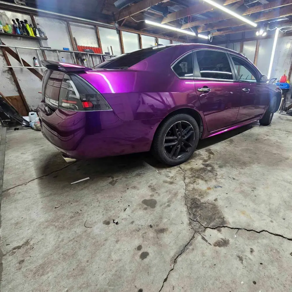 Super Gloss Grape Purple Car Wrap | Metallic Grape Purple Vinyl Wraps
