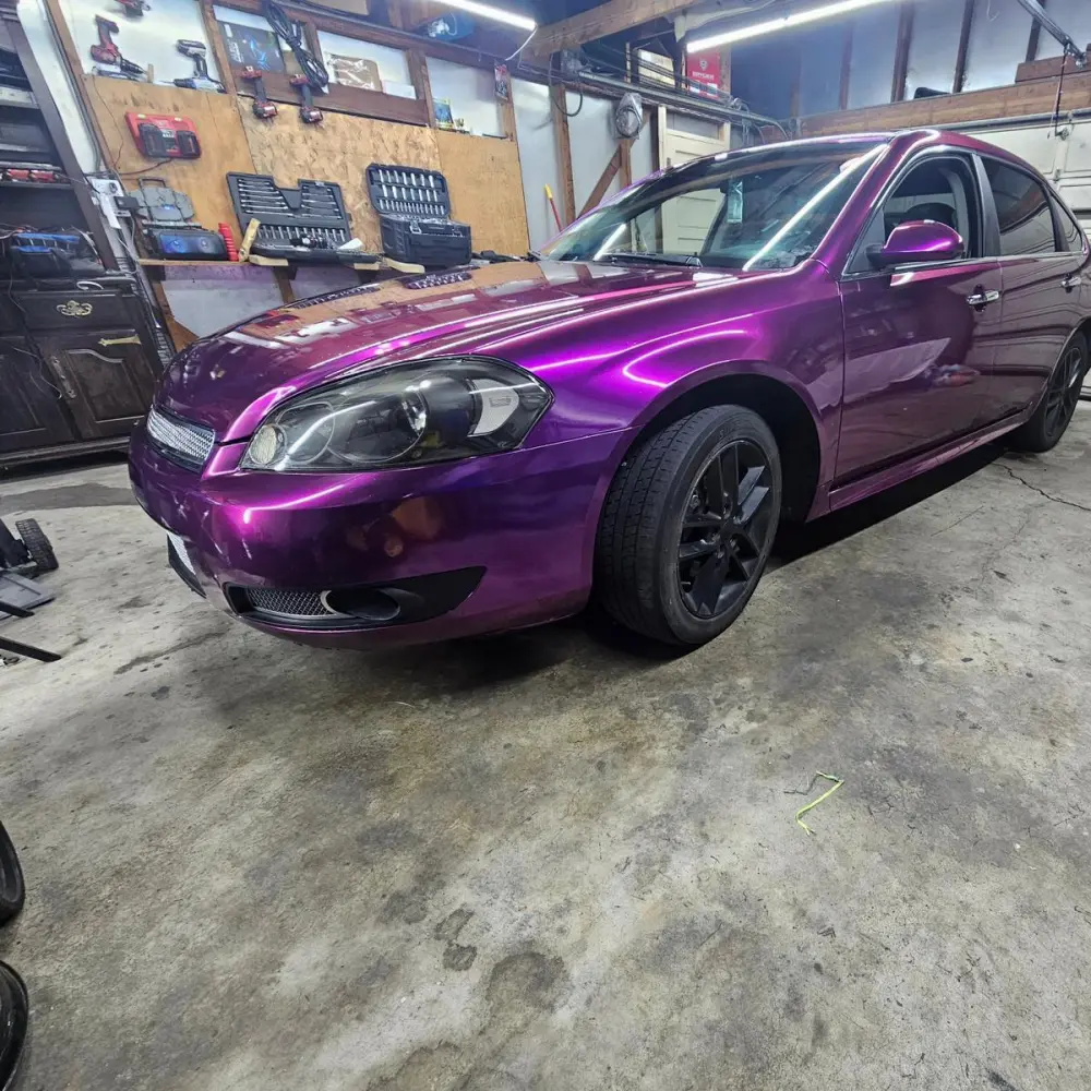 Super Gloss Grape Purple Car Wrap | Metallic Grape Purple Vinyl Wraps