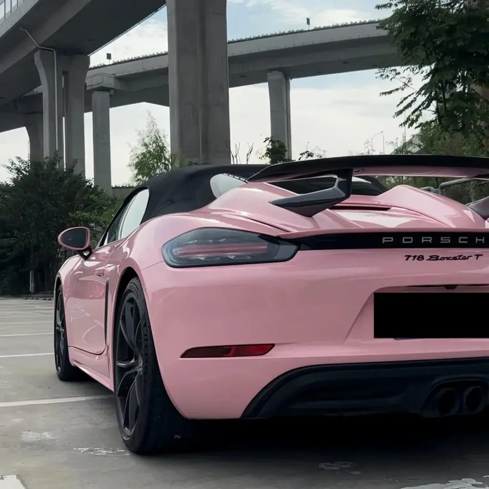 Best Gloss Crystal Peach Pink Car Wrap | Crystal Peach Pink Vinyl Wraps