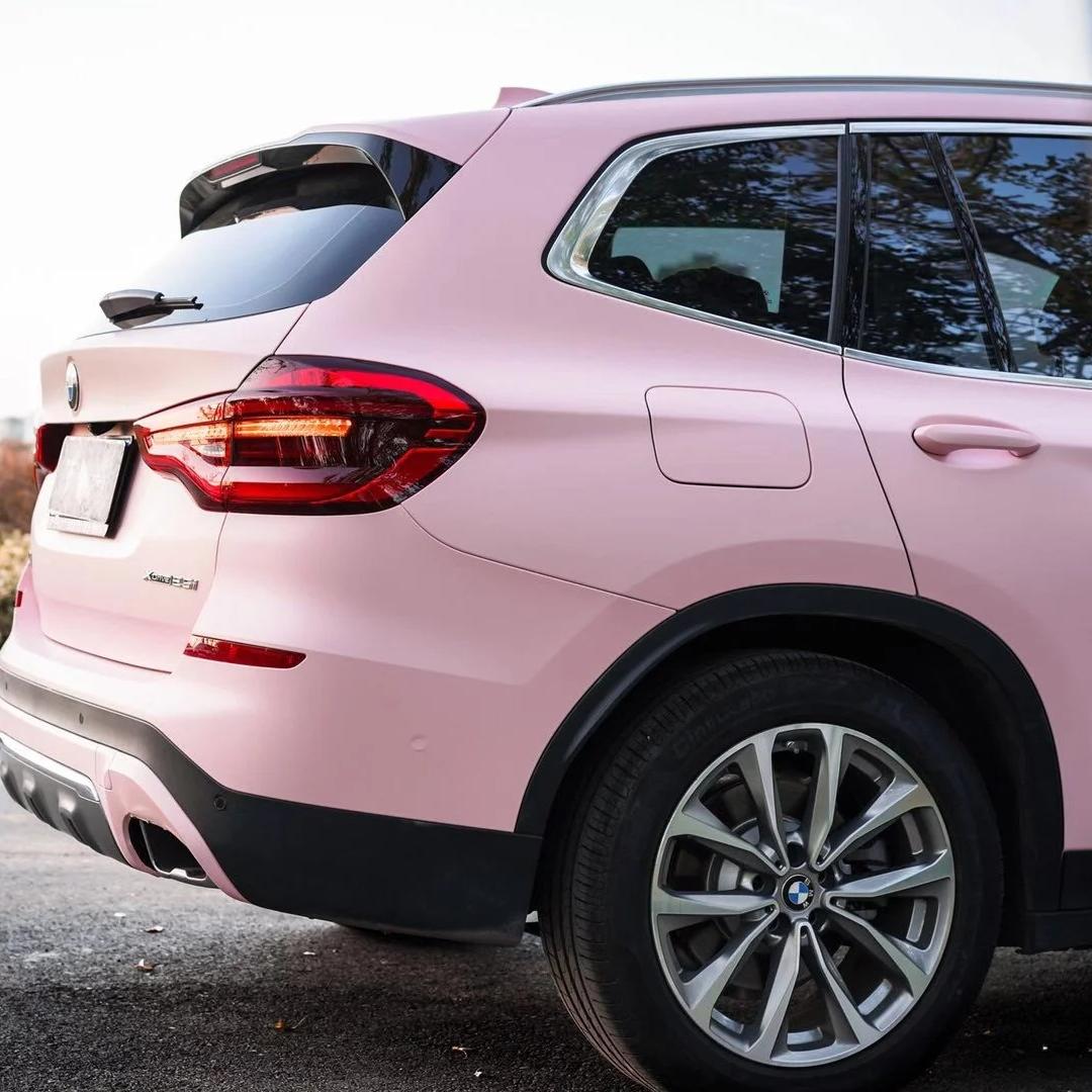 Best Rose Pink Car Wrap | Matte Rose Pink Vinyl Wraps-Aluko