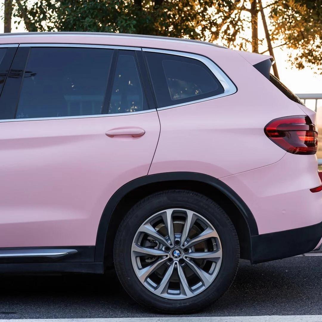 Best Rose Pink Car Wrap | Matte Rose Pink Vinyl Wraps-Aluko