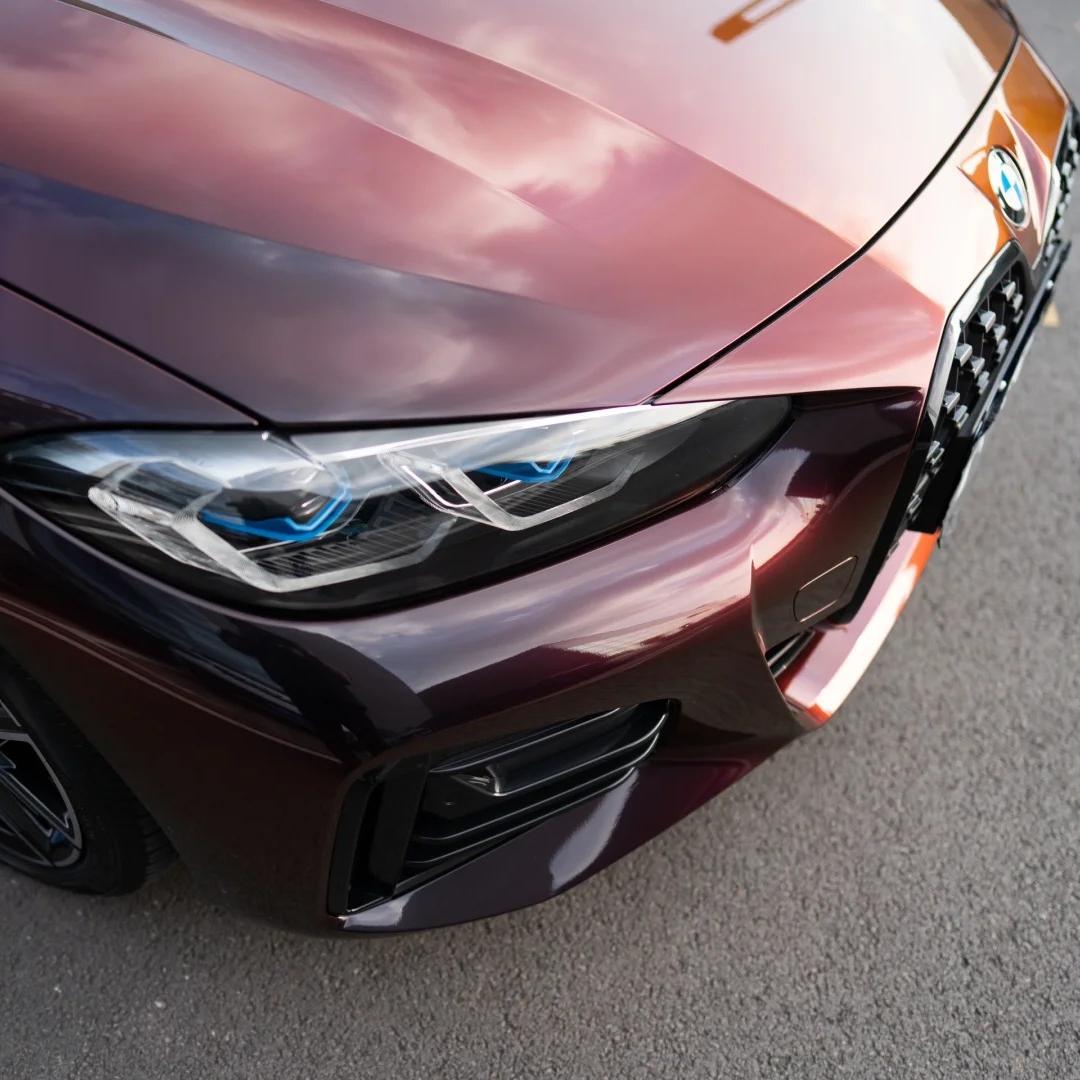 Gloss Chameleon Black Red Car Wrap | Drift Black Red Wraps