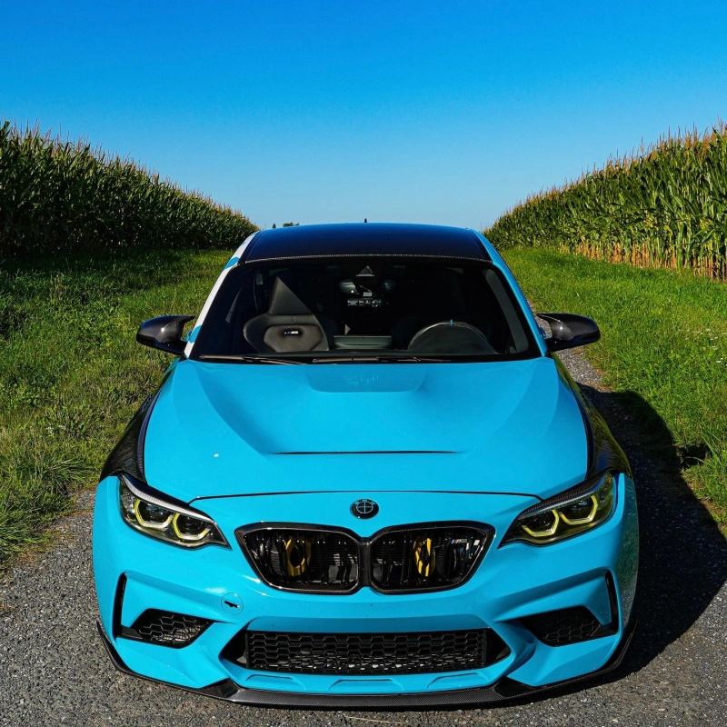 Gloss Miami Blue Vinyl Wrap | Miami Blue Car Wraps - ALUKOVINYL