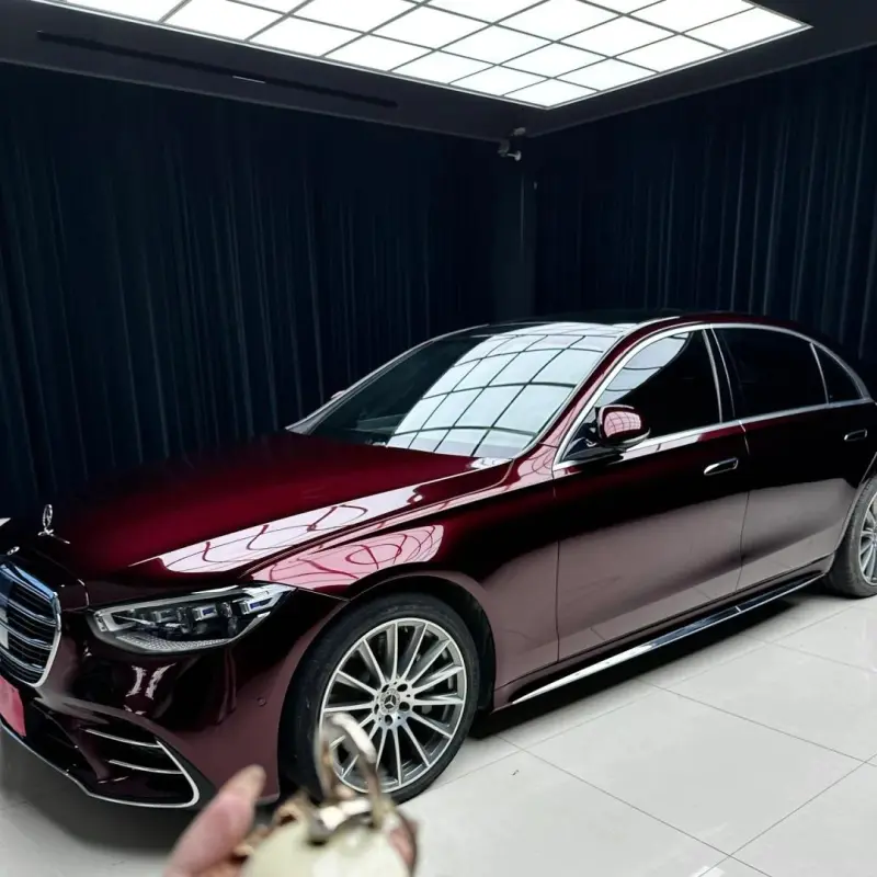 Best Gloss Black Rose Vinyl Wrap | Black Rose Metallic Wraps - ALUKOVINYL