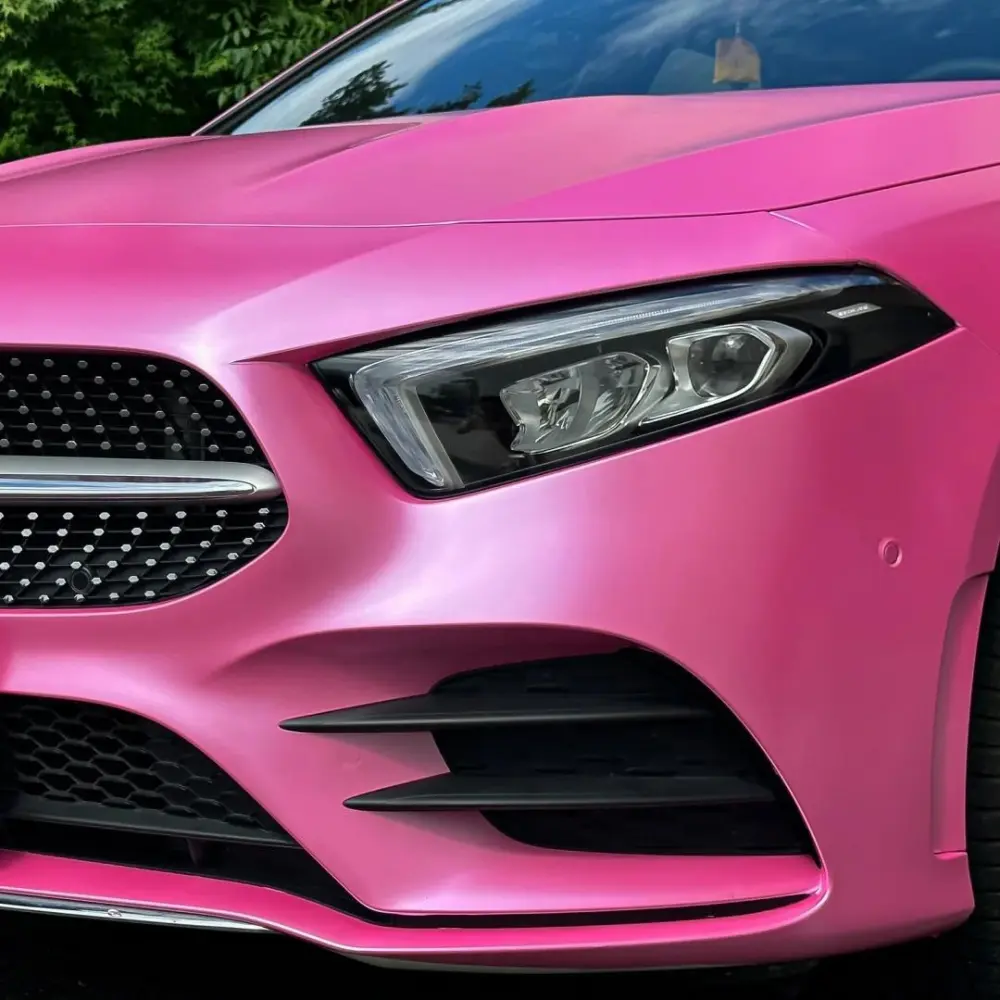 Matte Princess Pink Car Wrap | Metallic Princess Pink Vinyl Wraps ...