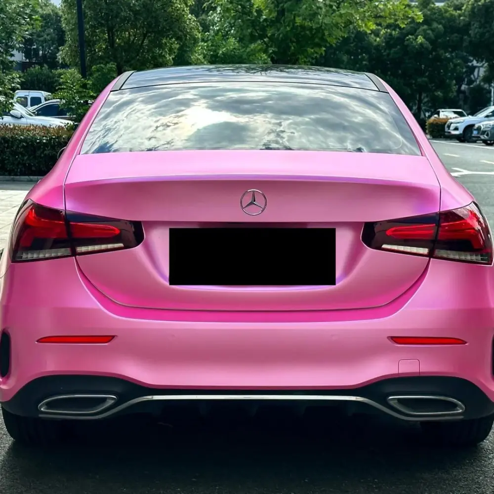 Matte Princess Pink Car Wrap | Metallic Princess Pink Vinyl Wraps ...