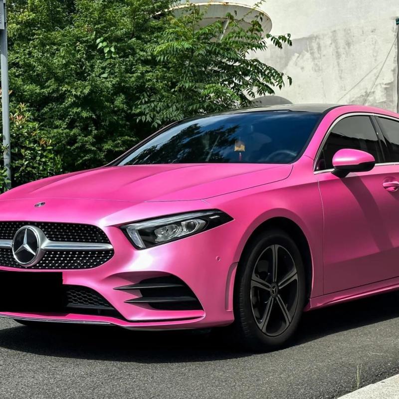 Matte Princess Pink Car Wrap | Metallic Princess Pink Vinyl Wraps ...