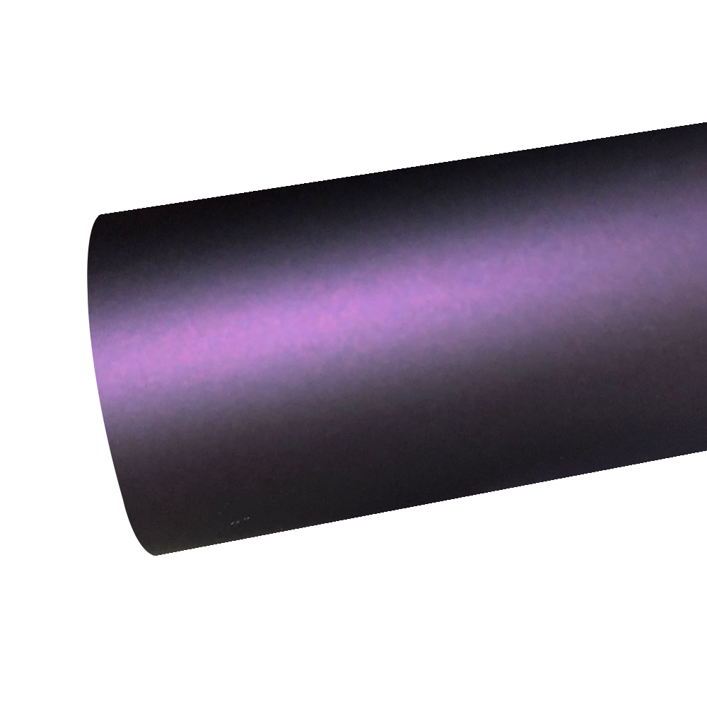 Matte Black Purple Wrap | Metallic Black Purple Car Wrap - ALUKOVINYL