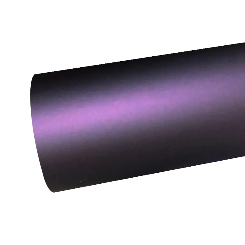 Matte Black Purple Wrap | Metallic Black Purple Car Wrap - ALUKOVINYL
